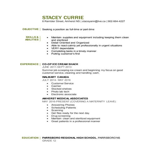 non medical resume | PDF