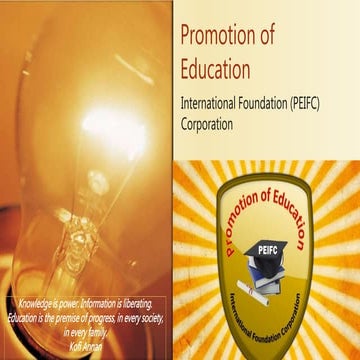Promotion of Education | PPTX