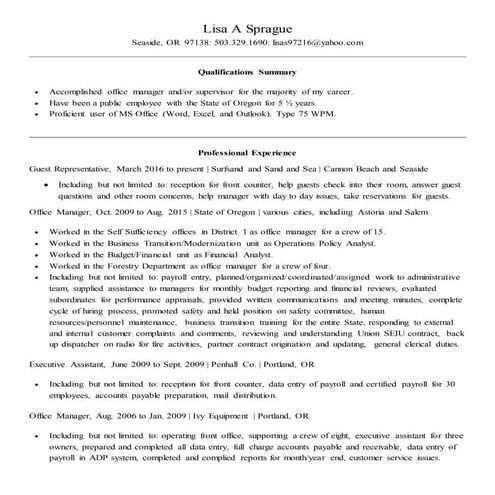 Sallie Snipes - Resume | DOCX