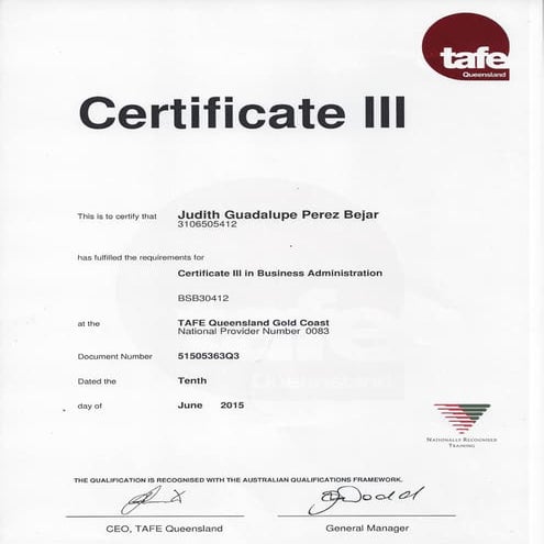 Cert in BA Tafe Asutralia | PDF
