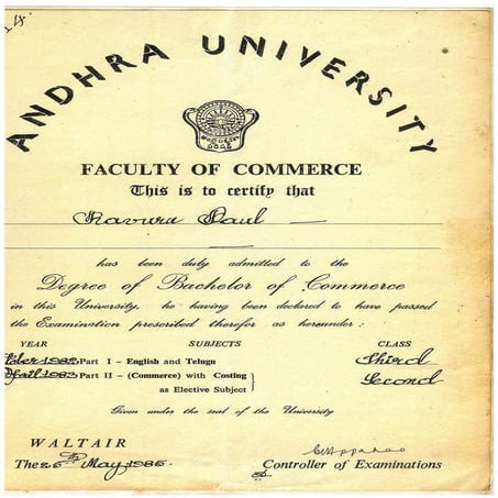 1983 OD Andhra University | PDF