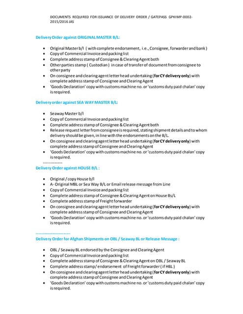 7...AUTHORIZATION LETTER FROM CONSIGNEE CLEARING AGENT FOR TAKING THE ...
