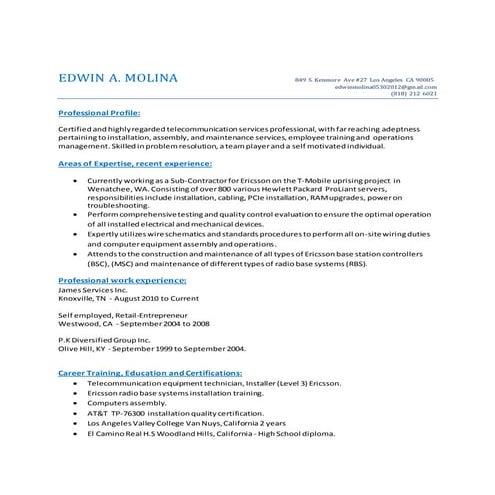 Edwin A Resume, 2015 | DOCX