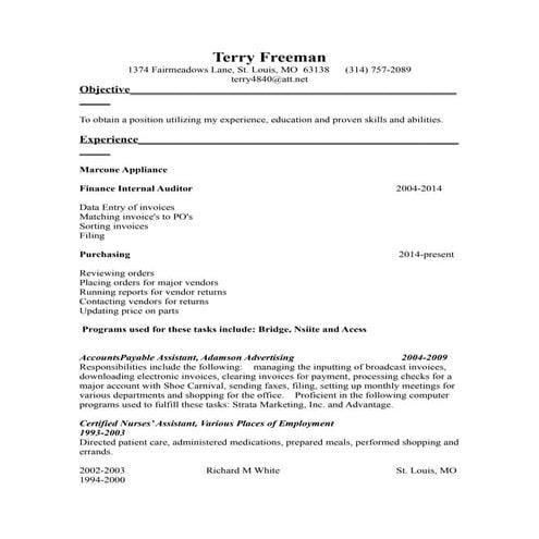 Resume | RTF