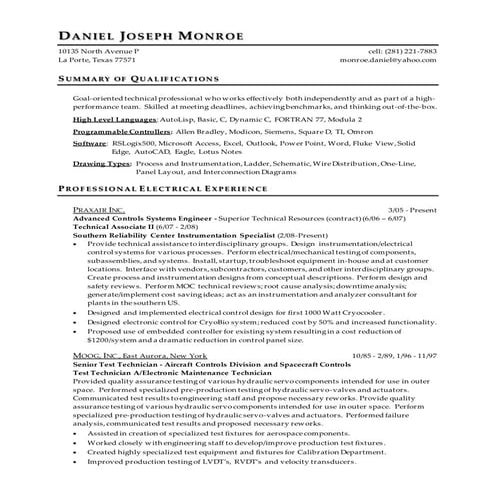 Electrical_Resume_03082015 | PDF