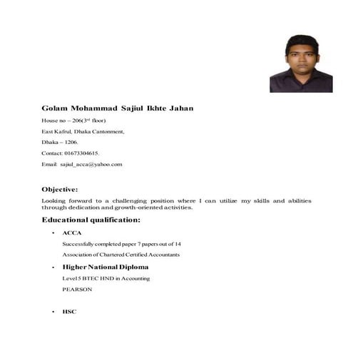 Md.Salahuddin cv | DOC