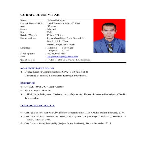 CV Balyan Pulungan | DOC