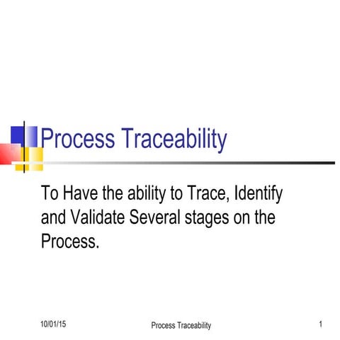 Traceability System | PPT