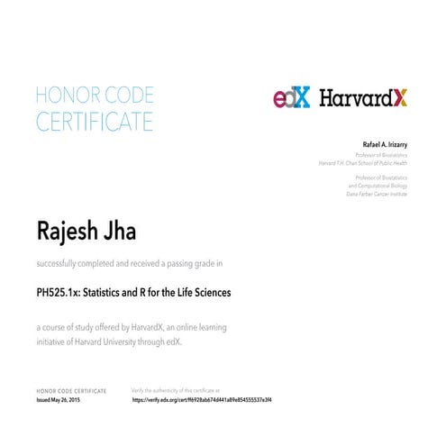 Statistics for R | PPT