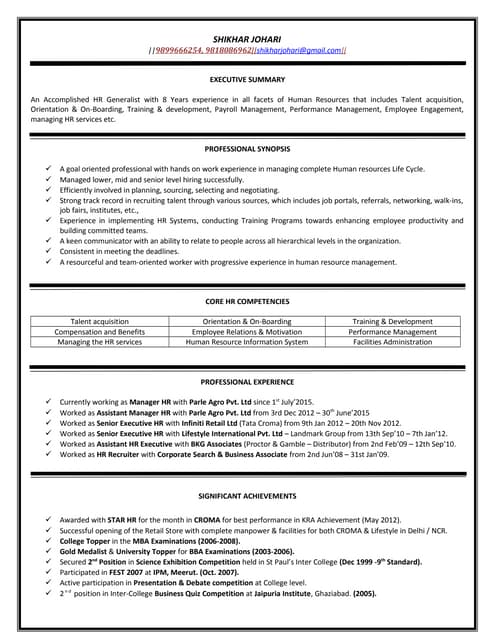 Hr Generalist _ Ezzat | PDF