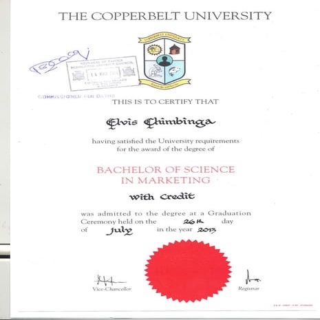 BSc Degree Certification | PDF