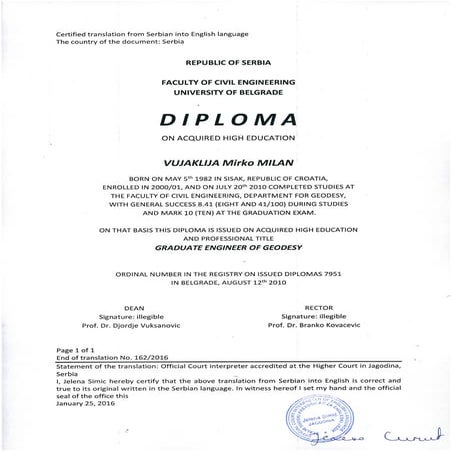 diploma translation | PDF