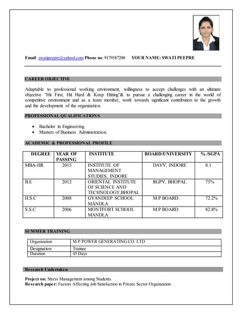 Swathi resume final | DOCX