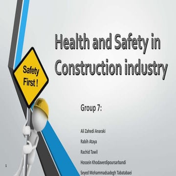 Health and Safety Presentation FINAL | PPTX
