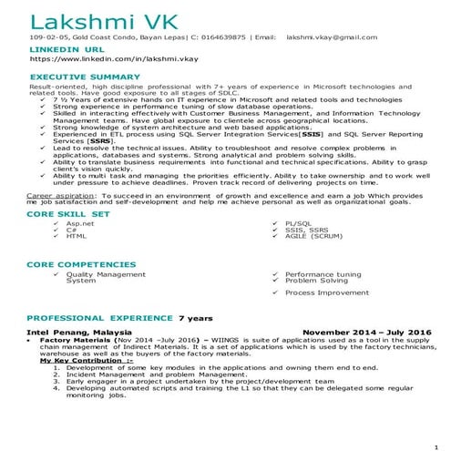 Lakshmi_Resume | PDF