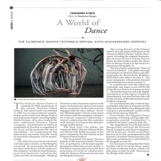 A World of Dance Article | PDF