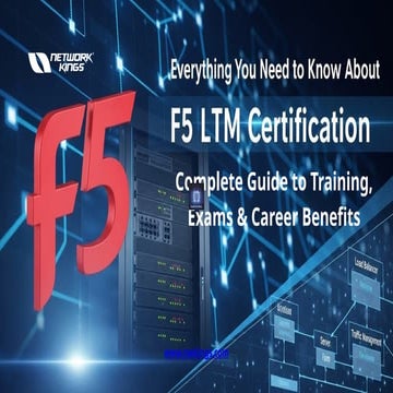 F5 LTM Certification Complete Guide to Training, Exams & Career ...
