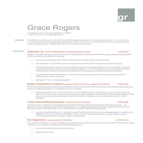 Grace Rogers resume 10.2015