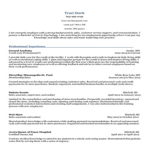 Formal Resume | DOCX