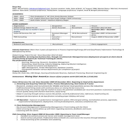 Divya- CV | DOC