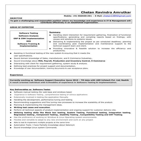 ChetanResumeNew | PDF