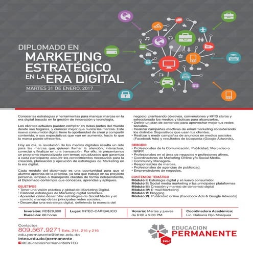 AF Flyer_Diplomado Marketing Digital - Enero | PDF