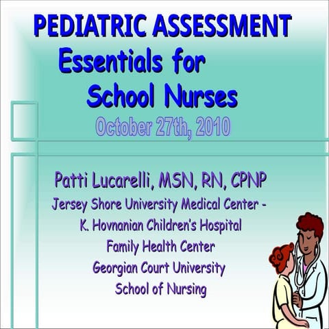 f61.ppt pedriatic assessment ppt for school nurse | PPT