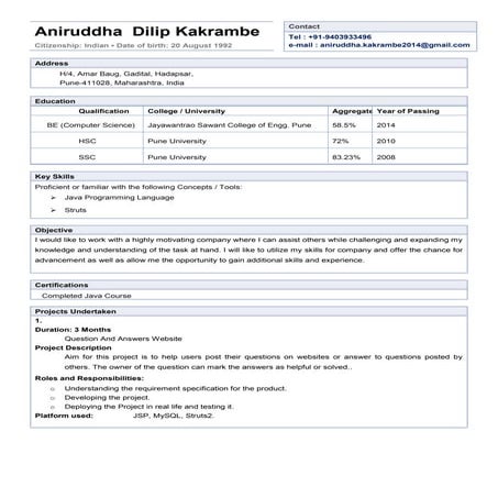 Aniruddha+Kakrambe(Java) | PDF