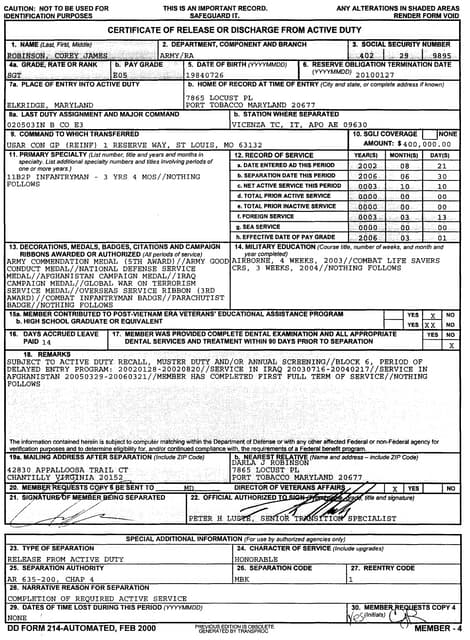 CertificateOfReleaseOrDischargeFromActiveDuty_DD-214_Redacted | PDF