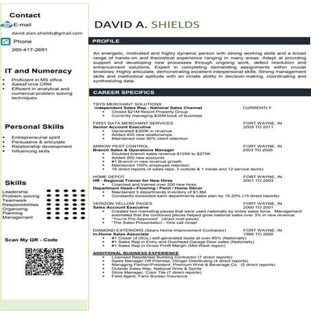 _DAVID_A_SHIELDS (SalesManager) Ver 11_6 PDF | PDF