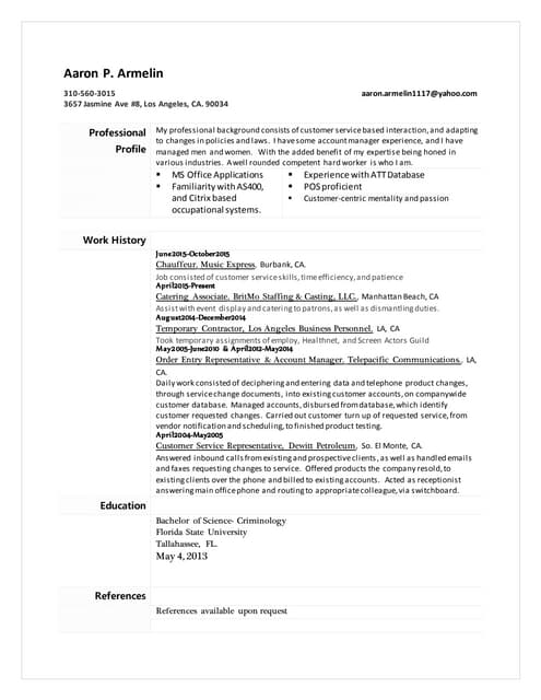 Resume - Armando | DOCX