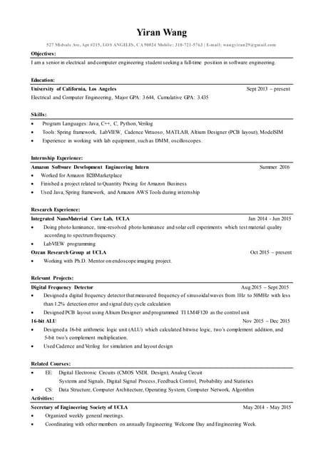 Resume | PDF