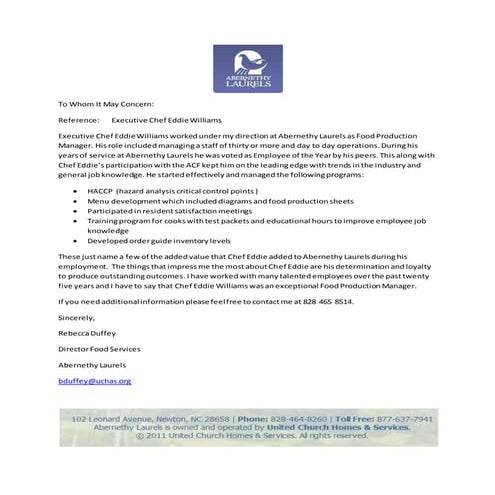 Letter of Recommendation | DOCX