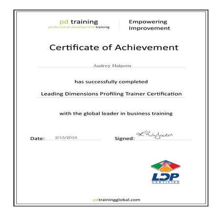 Belmont Press Certificate | PDF