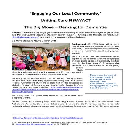 20150708 Connecting Community through Dance | PDF