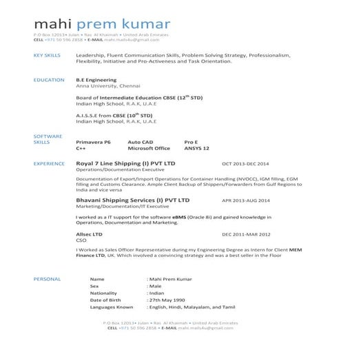Mahi Resume | PDF