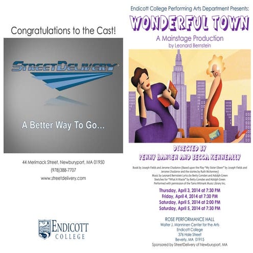 Wonderful Town Program | PDF