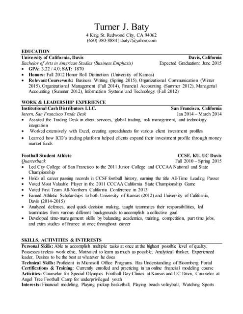 Douglas Tussing Resume | DOCX