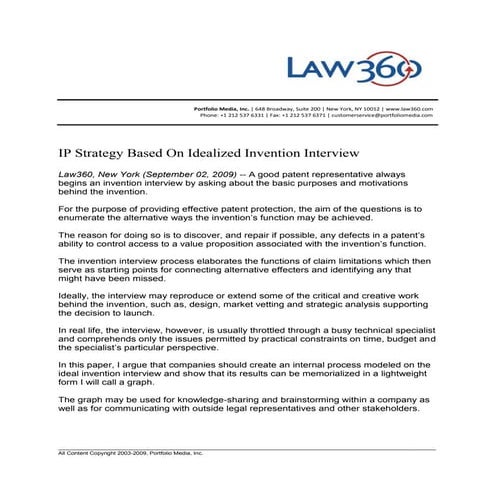 IP Strategy Based (5) | PDF