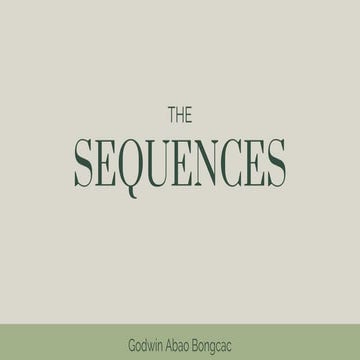 Sequence Ppt 