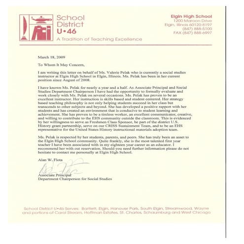John D rec letter 2 | PDF