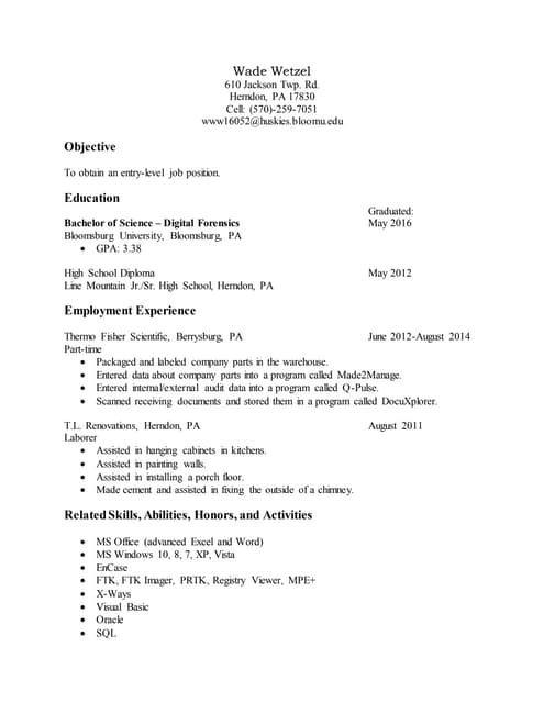 chuck resume | PDF