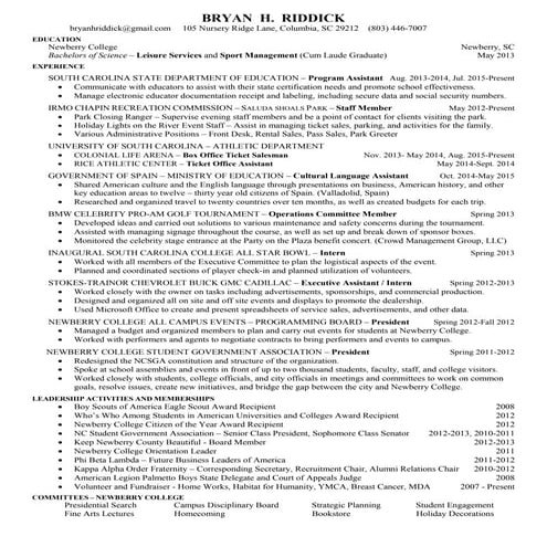 Resume - Bryan Riddick | PDF | Business | Business and Finance