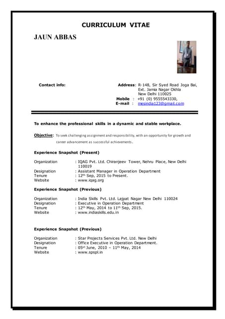 NOOR_Exprnc ITI Resume | DOC | Careers