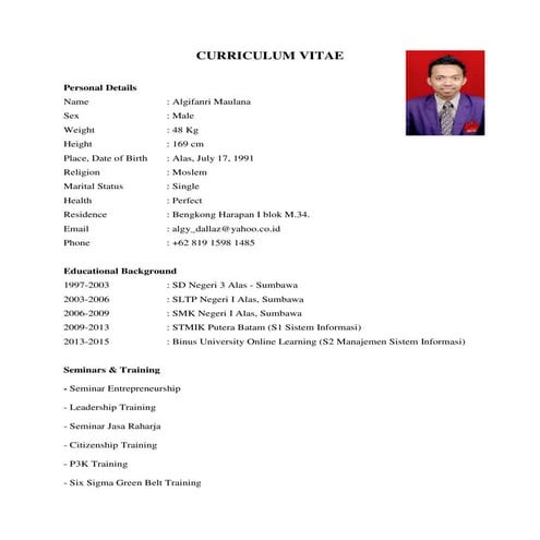 CV Algi | PDF