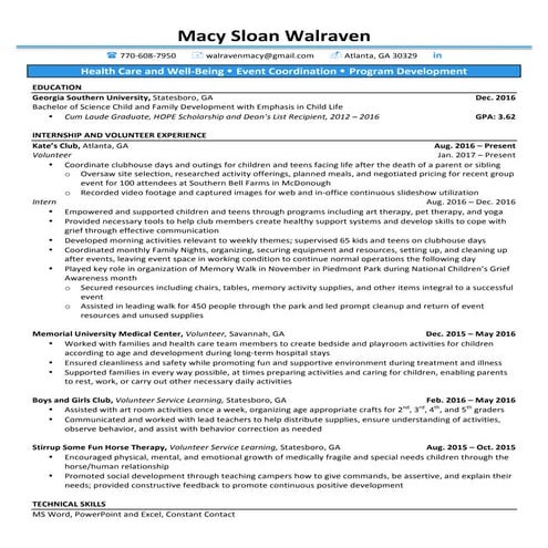 Andrea Marie Capani resume June 18 | DOCX
