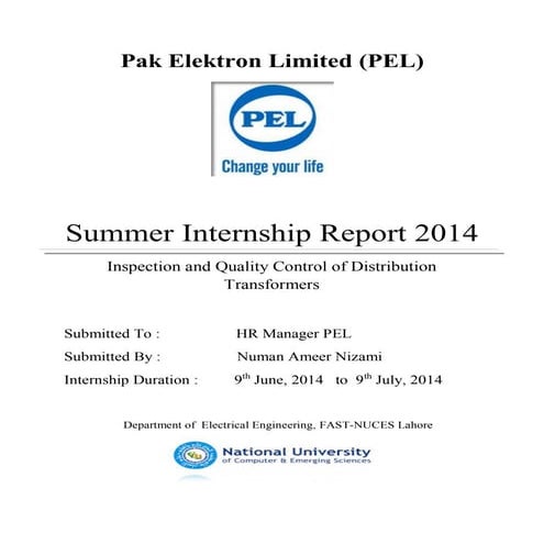 PEL Report | PDF