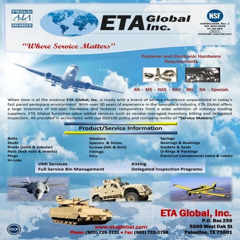 ETA Linecard | PDF