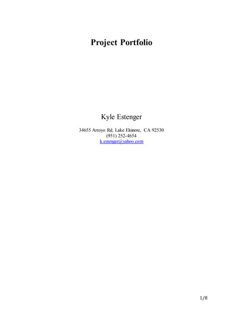 Engineering Portfolio | PDF