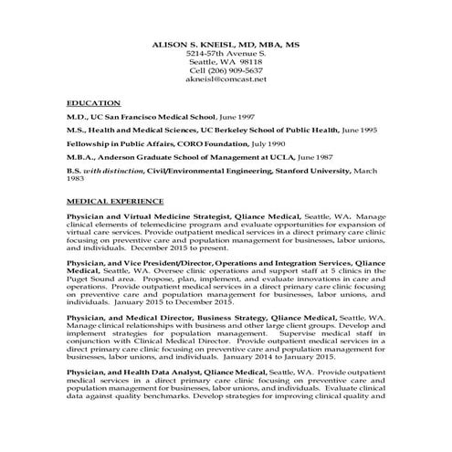 Kneisl, Alison_CV | PDF